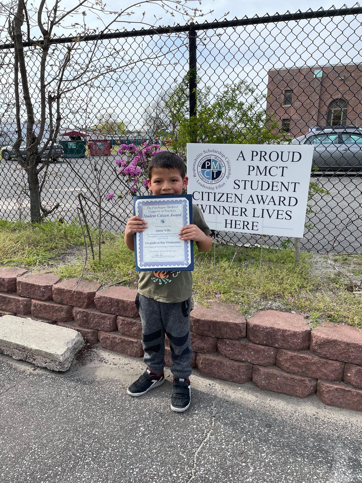 2021 Student Citizen Awards – Patchogue-Medford Congress of Teachers